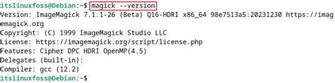 How To Install ImageMagick On Debian Its Linux FOSS