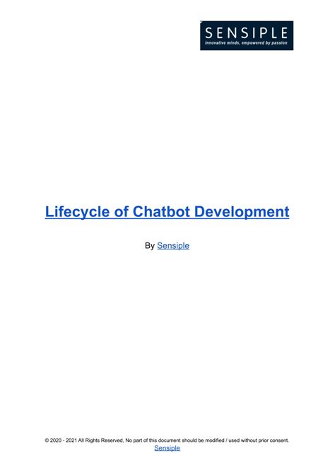 ppt lifecycle of chatbot development powerpoint presentation free