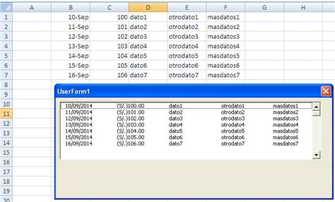 Pasar Datos De Excel A Listbox Microsoft Excel