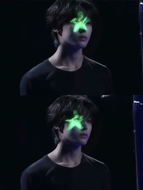 Bts Jungkook Green Face Aesthetic Taehyung Shadow V Singularity