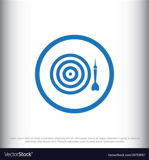 Dart Icon Royalty Free Vector Image VectorStock