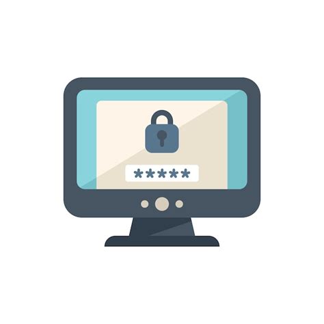 Premium Vector Folder Password Recovery Icon Flat Vector Page Log Internet Screen