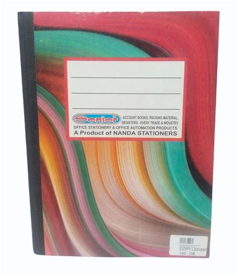Multicolor English Senior Copy Ledger Account Book 100 Pages At ₹ 60