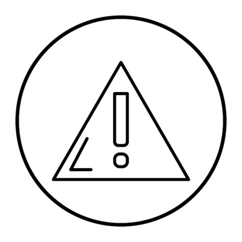 Premium Vector Warning Sign Vector Illustration