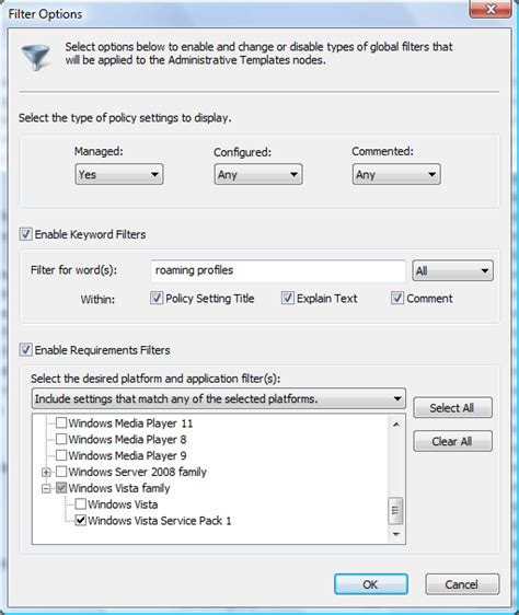 Filtering Policies In New Group Policy Management Tool The Experience Blog