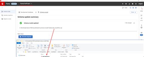 4 Using Flyway Autopilot Capturing Schema Redgate Flyway Product