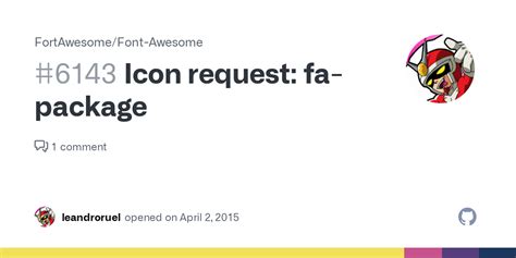 Icon Request Fa Package · Issue 6143 · Fortawesomefont Awesome · Github