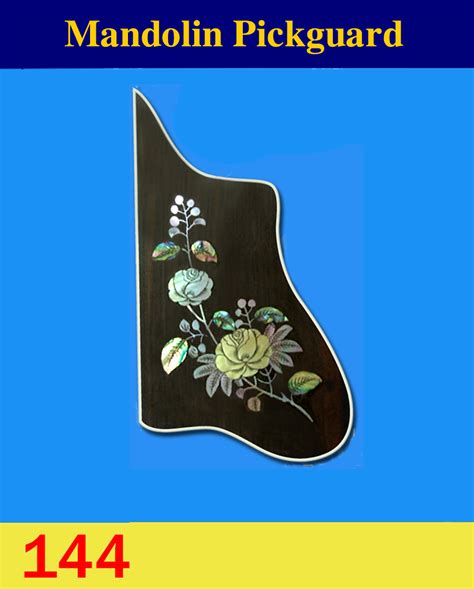 Bruce Wei Mandolin Part Rosewood Pickguard Wmop Art Inlay 144