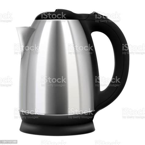 흰색 배경에 금속 고립 된 3d 벡터 일러스트로 만든 현실적인 전기 주전자 주전자에 대한 스톡 벡터 아트 및 기타 이미지 주전자 케이블 3차원 형태 Istock