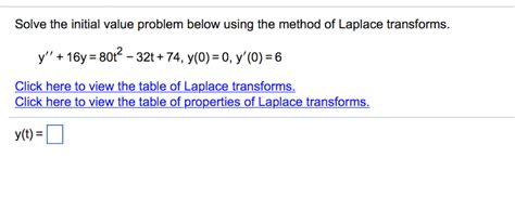 solved solve the initial value problem below using the