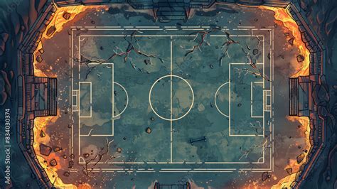 Soccer Stadium Battlemap Dnd Game Background Sport Background Stadium Battle Arena Stock
