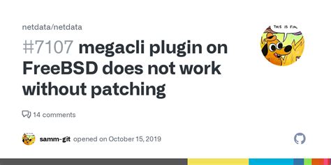 Megacli Plugin On Freebsd Does Not Work Without Patching · Issue 7107 · Netdatanetdata · Github