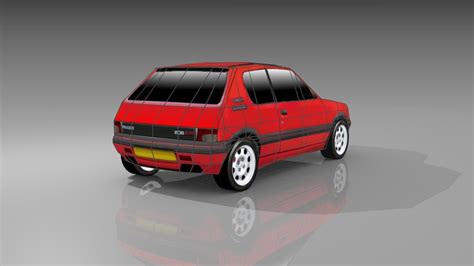3d Peugeot 205 Turbosquid 1334958