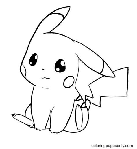 163 Free Printable Pikachu Coloring Pages
