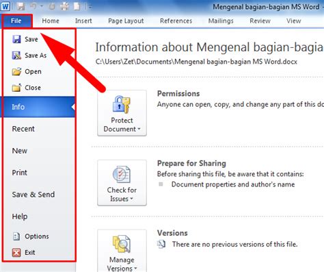 Mengenal Bagian Bagian Menu Tab Ms Word Sinday Id