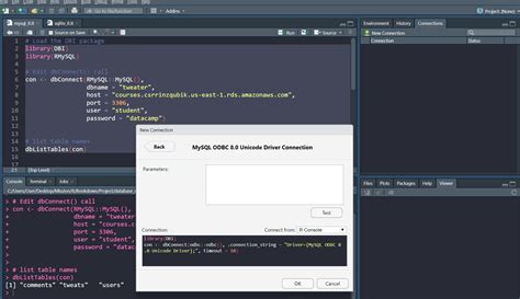 Rstudio Database Connection Pane RStudio IDE Posit Community