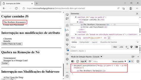 Introdução à Exibição E Alteração Do Dom Microsoft Edge Development Microsoft Learn