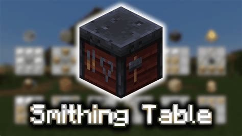 What Can A Smithing Table Be Used For In Minecraft At Mayme Chavez Blog