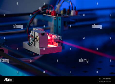 Laser Development System In Optical Laboratory Study Of Lasers The Science Lab Optical Testing