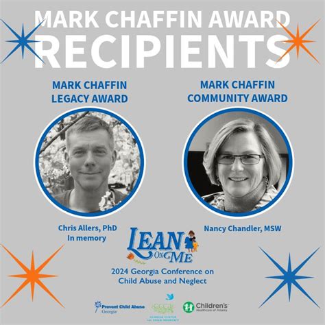 Congratulations To The 2024 Mark Chaffin Award Recipients Nancy