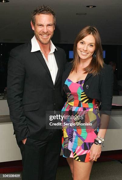 Actor Aaron Jeffery And Model Zoe Naylor Attend The Estee Lauder