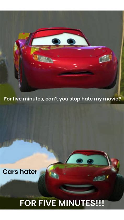 Lightning Mcqueen Tells Off Hater For Five Minute By Mrchoo111 On Deviantart