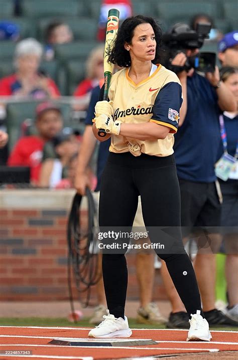 Actress Dascha Polanco Bats During The 2025 Mlb All Star Week News