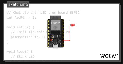 Gpioblinkled Wokwi Esp32 Stm32 Arduino Simulator