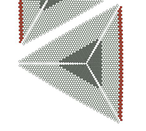 Printable Bead Graph Triangle Love Global Project Norgard Designs