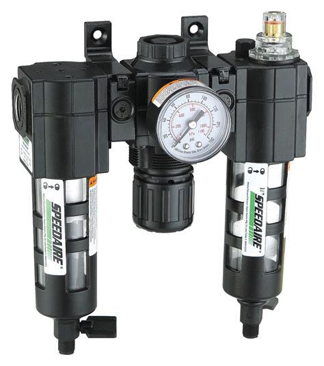 Speedaire 1 4 In Npt 51 Cfm Filter Regulator Lubricator 7d691 7d691 Grainger