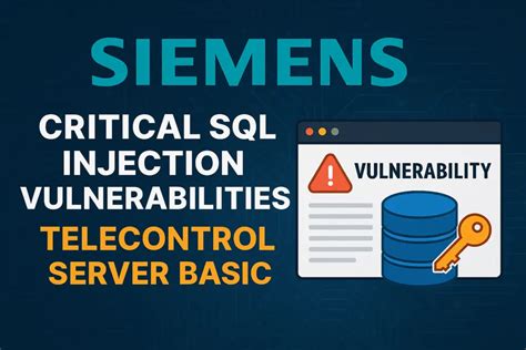 siemens fixes 66 sql injection flaws in telecontrol server basic