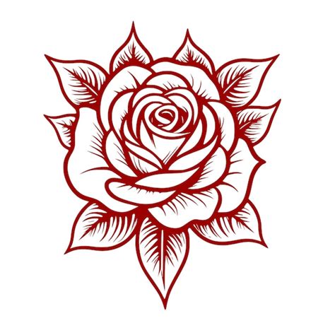 Premium Vector Exquisite Rose Icon Design