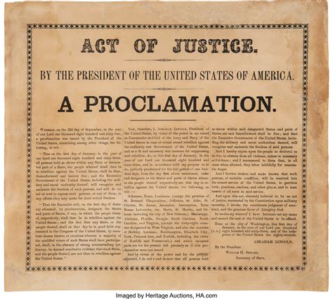 Abraham Lincoln Emancipation Proclamation The Emancipation
