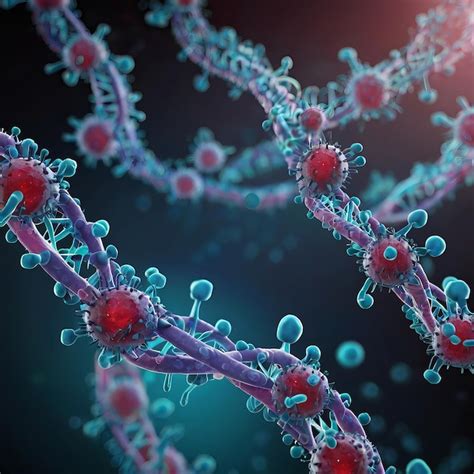 Premium Photo A Medical Background With Dna Strands