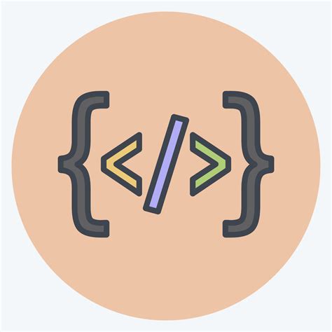 Icon Programming Suitable For Programming Symbol Color Mate Style