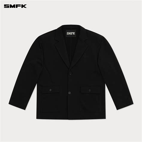 Smfk Compass Designer Classical Sports Suit In Black Fixxshop