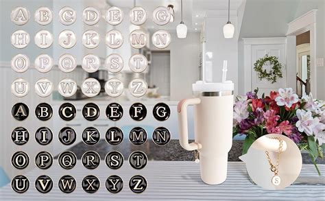 Buewutiry 2 Pcs Name Id Letter Accessories For Stanley Cup
