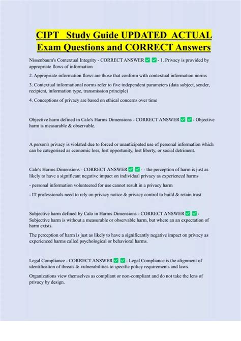 Cipt Bundled Exam Questions With Correct Answers Stuvia Us