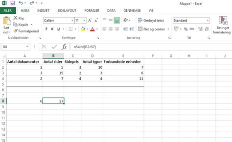 Guide Til Excel Funktionen Sum Lær Den I Dag