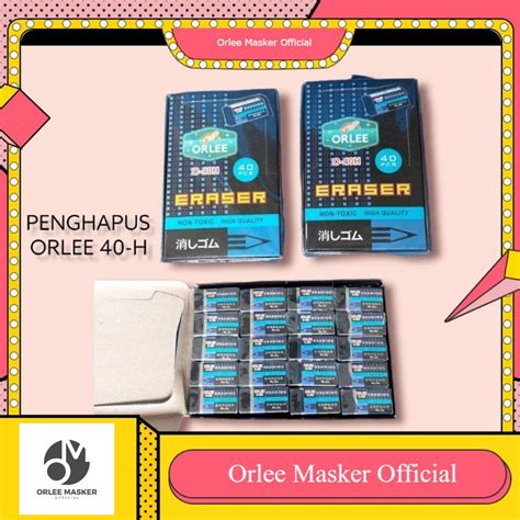 Jual Penghapus Setip Orlee Besar 1 Pak Isi 40 Pcs Original Warna Hitam Dan Putih Bersih