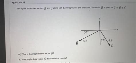 solved the figure shows two vectors b and c along with