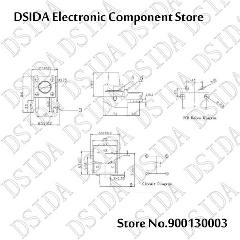 Pcb Momentary Tactile Tact Push Button Switch Righ Vicedeal