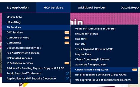 Check Annual Filing Status Learning Center CS Pratik K Shah