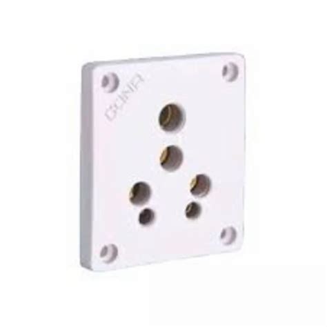 Pm Cona Gold Universal Socket 616a With Shutter Surface Mount 1