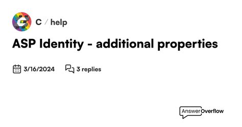 Asp Identity Additional Properties C