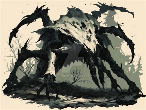 Spider Beast Creature Monster Fantasy Macabre Art By Dissunder On