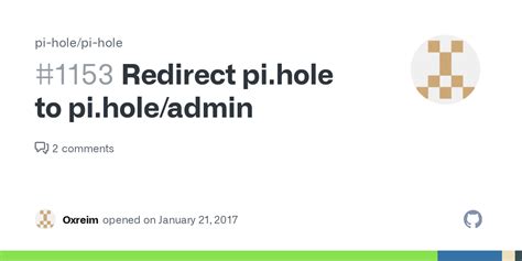Redirect Pi Hole To Pi Hole Admin Issue Pi Hole Pi Hole GitHub