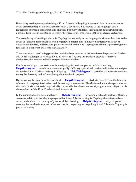 K To 12 Thesis Tagalog Pdf Language Arts And Discipline Foreign Language Studies K To 12 Thesis Tagalog Pdf Language Arts And Discipline Foreign Language Studies