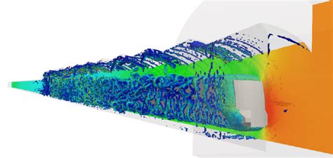 Vortical Structures Represented With Iso Q Criterion Volumes