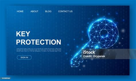 3d 키 다각형 웹 사이트 템플릿 보안 디자인 일러스트 개념 홈페이지 프로모션 배너 디자인을위한 낮은 폴리 키 기호 페이지 책에 대한 스톡 벡터 아트 및 기타 이미지